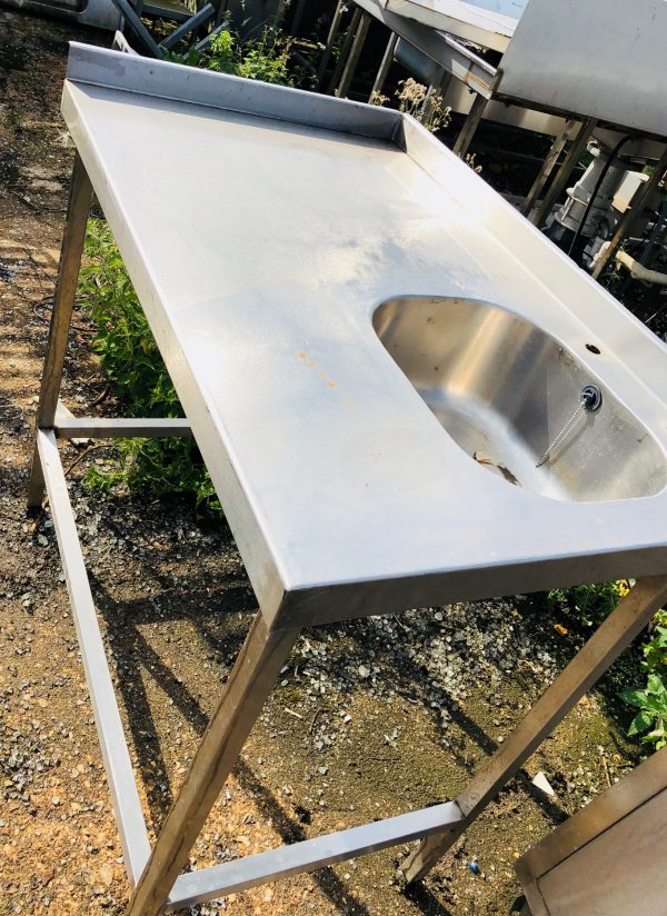 Stainless Steel- 1.05m Small Sink Unit- 7 | BBX UK