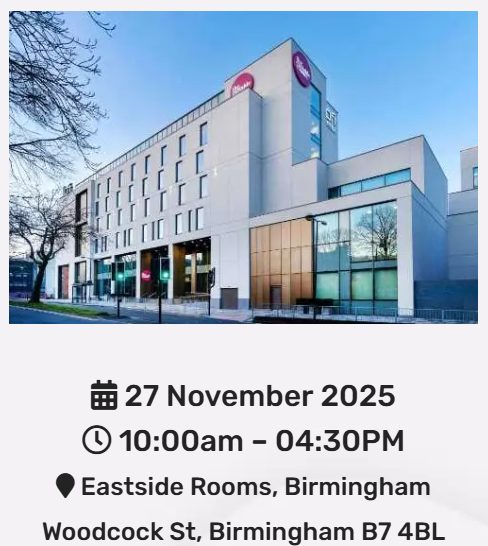 B2B Growth Expo Birmingham - 27 November 2025 | BBX UK