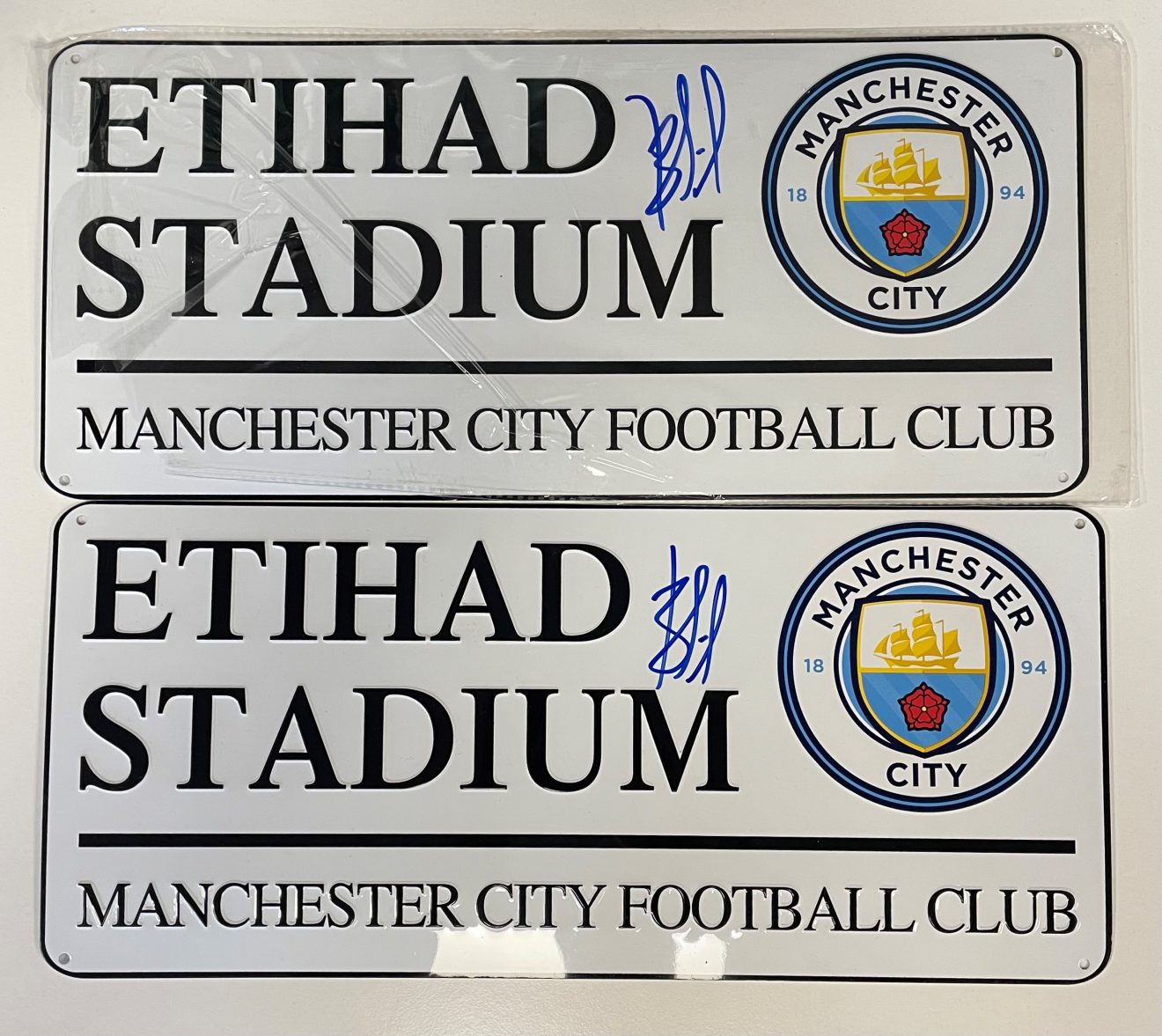 Signed Manchester City Street Signs | BBX UK